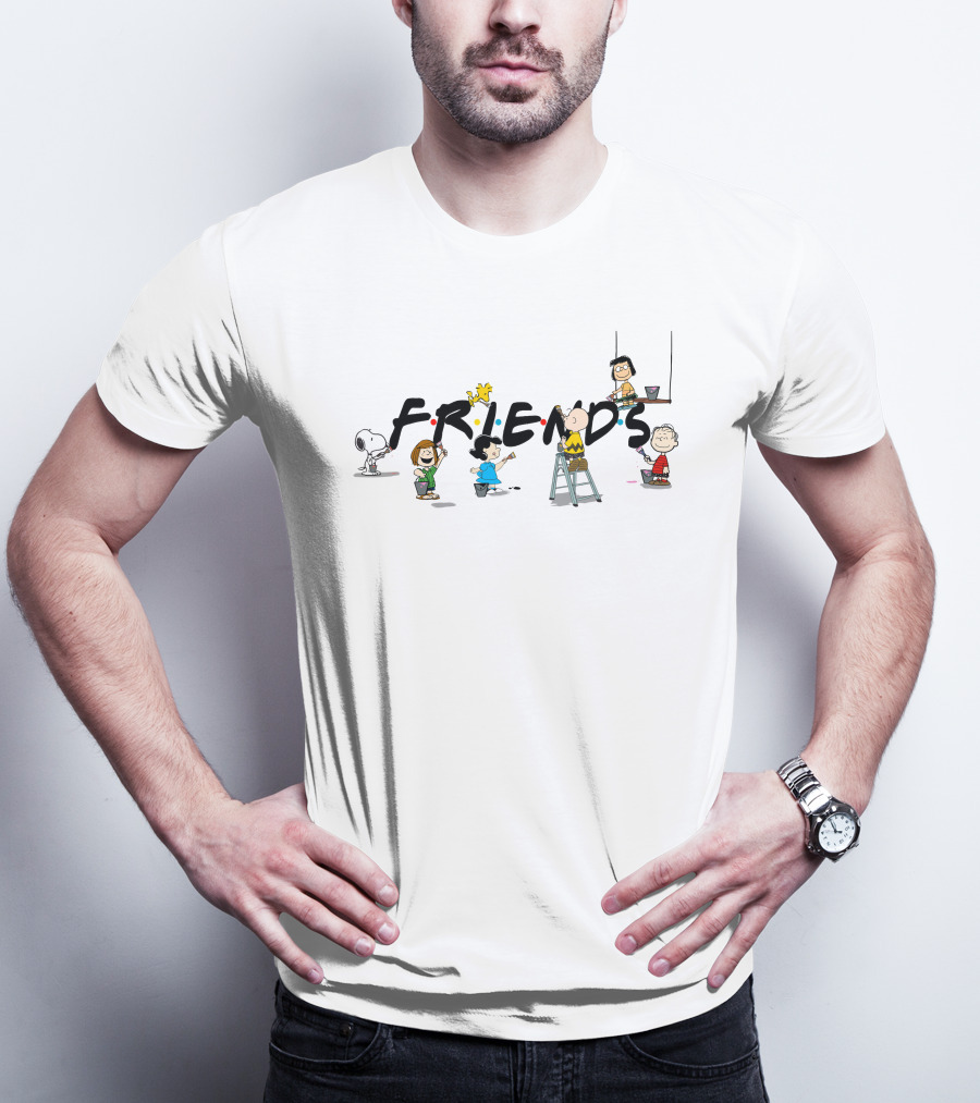 Peanuts Characters Painting Friends T-Shirt