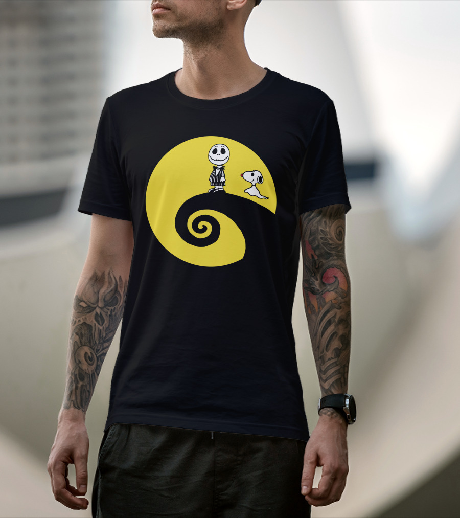 Jacksnop Nightmare Crossover With Dog On Spiral Hill T-Shirt