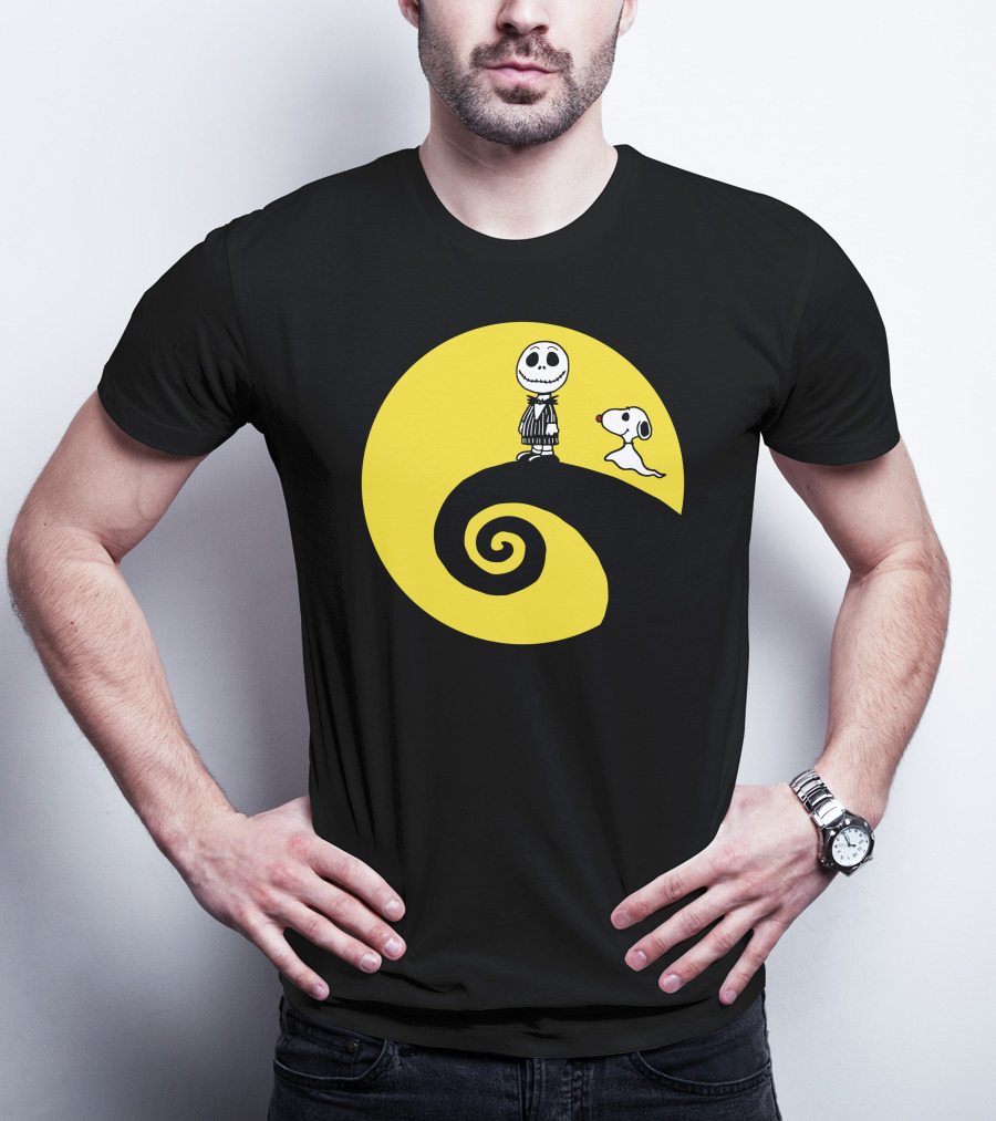 Jacksnop Nightmare Crossover With Dog On Spiral Hill T-Shirt