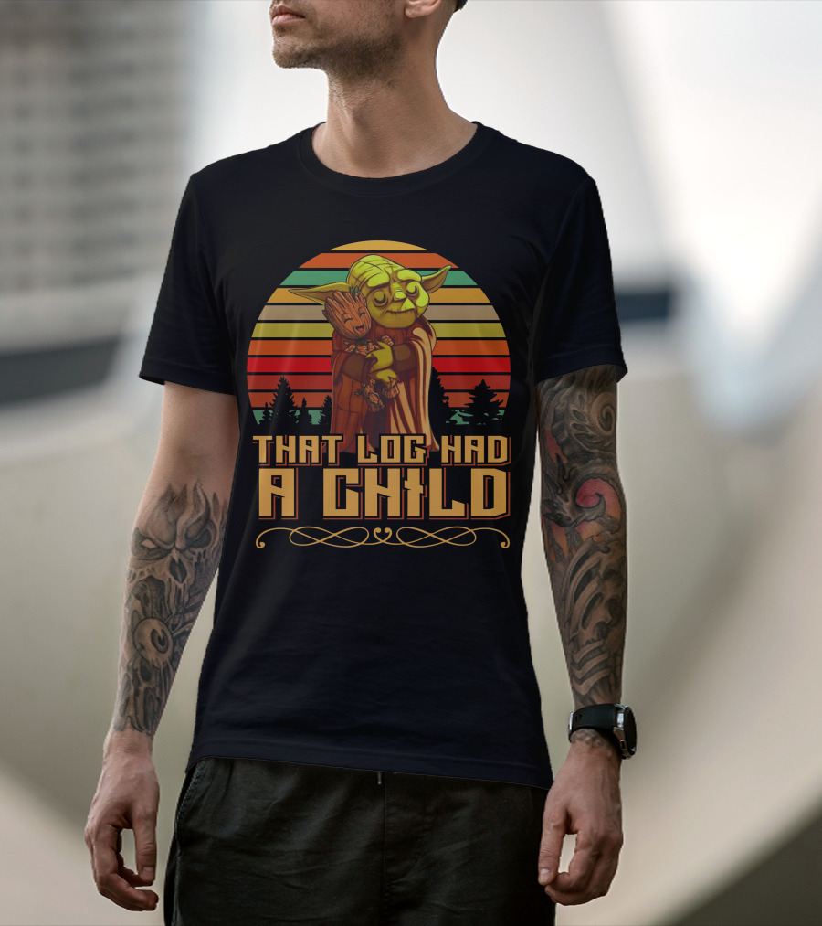That Log Had A Child Vintage Sunset T-Shirt