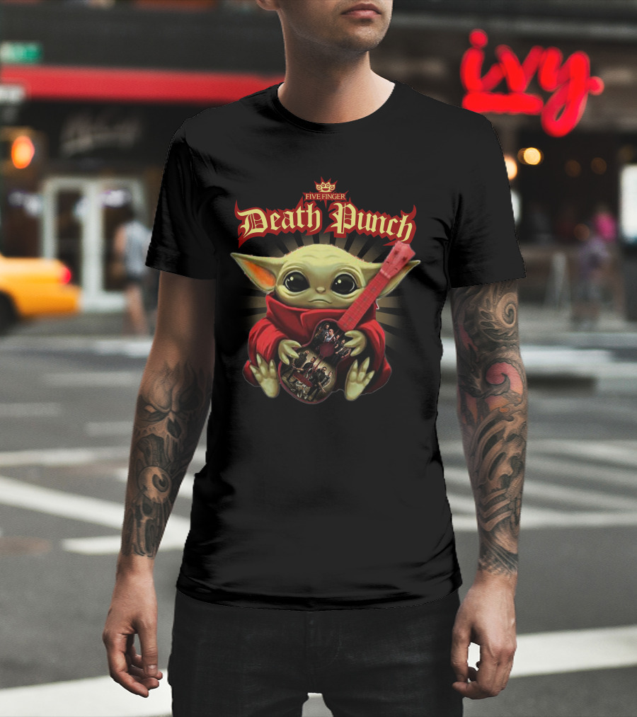 Five Finger Death Punch Only Today Baby Alien Guitar T-Shirt
