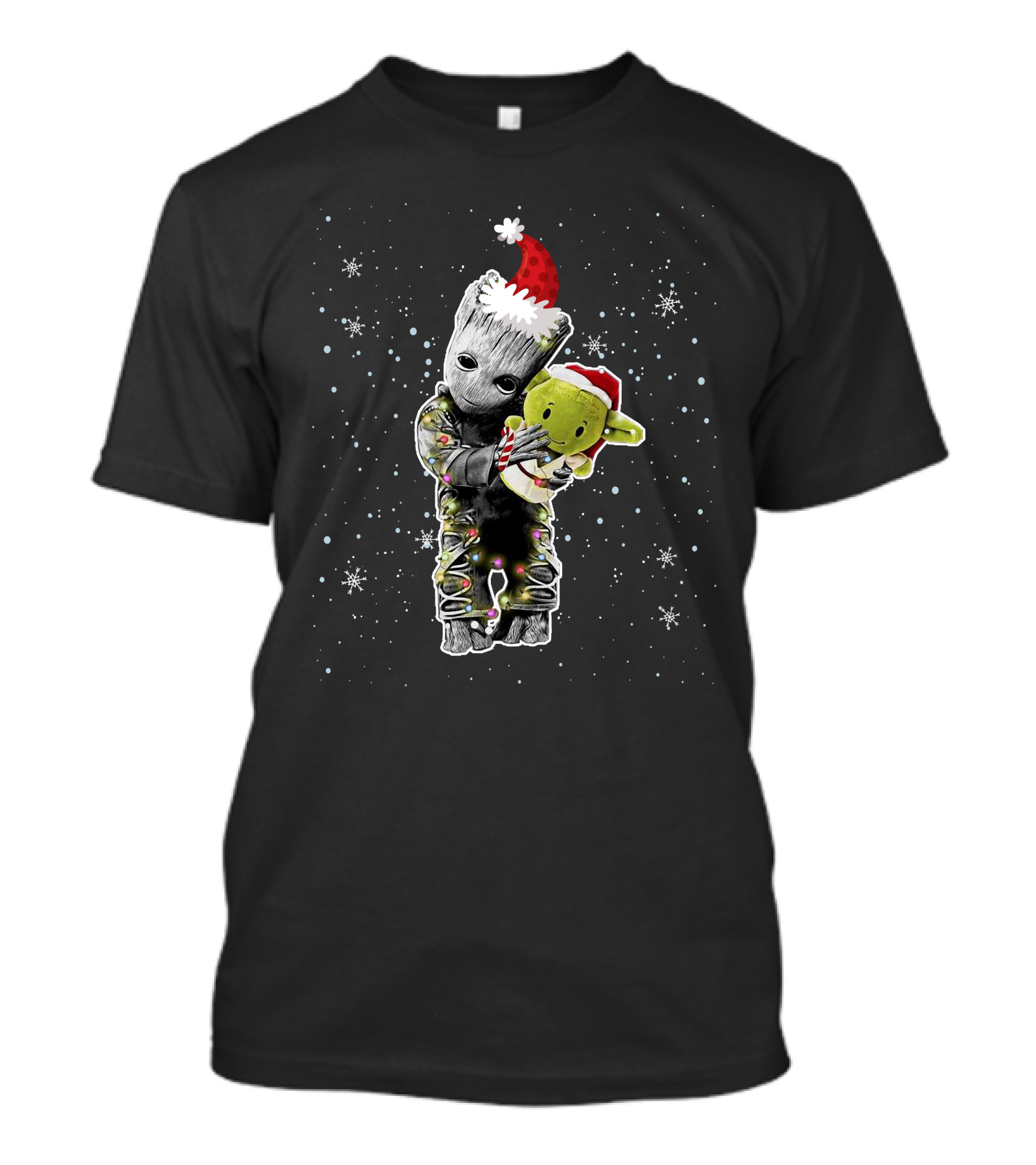 Only Today Groot And Baby Yoda Santa Holiday Special T-Shirt