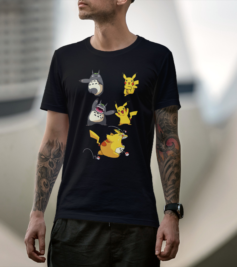 Pikachu Totoro Mashup T-Shirt