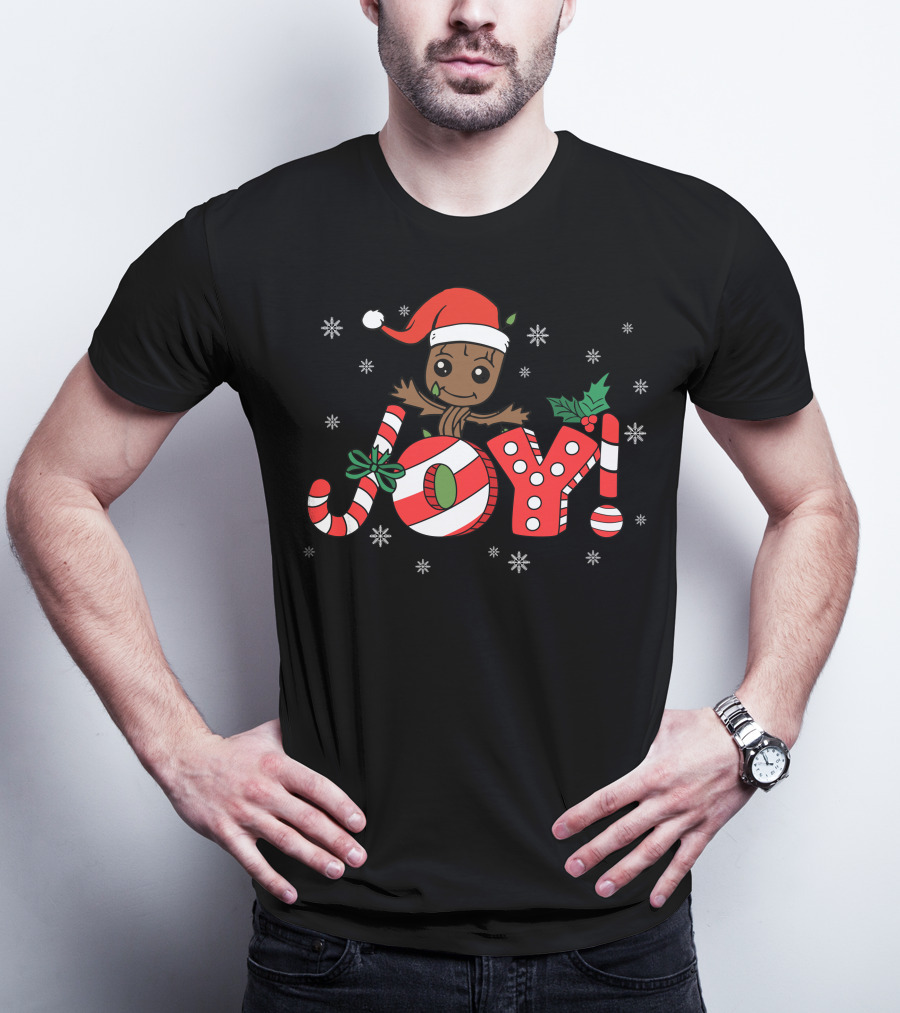 Christmas Groot Joy Snowflakes T-Shirt