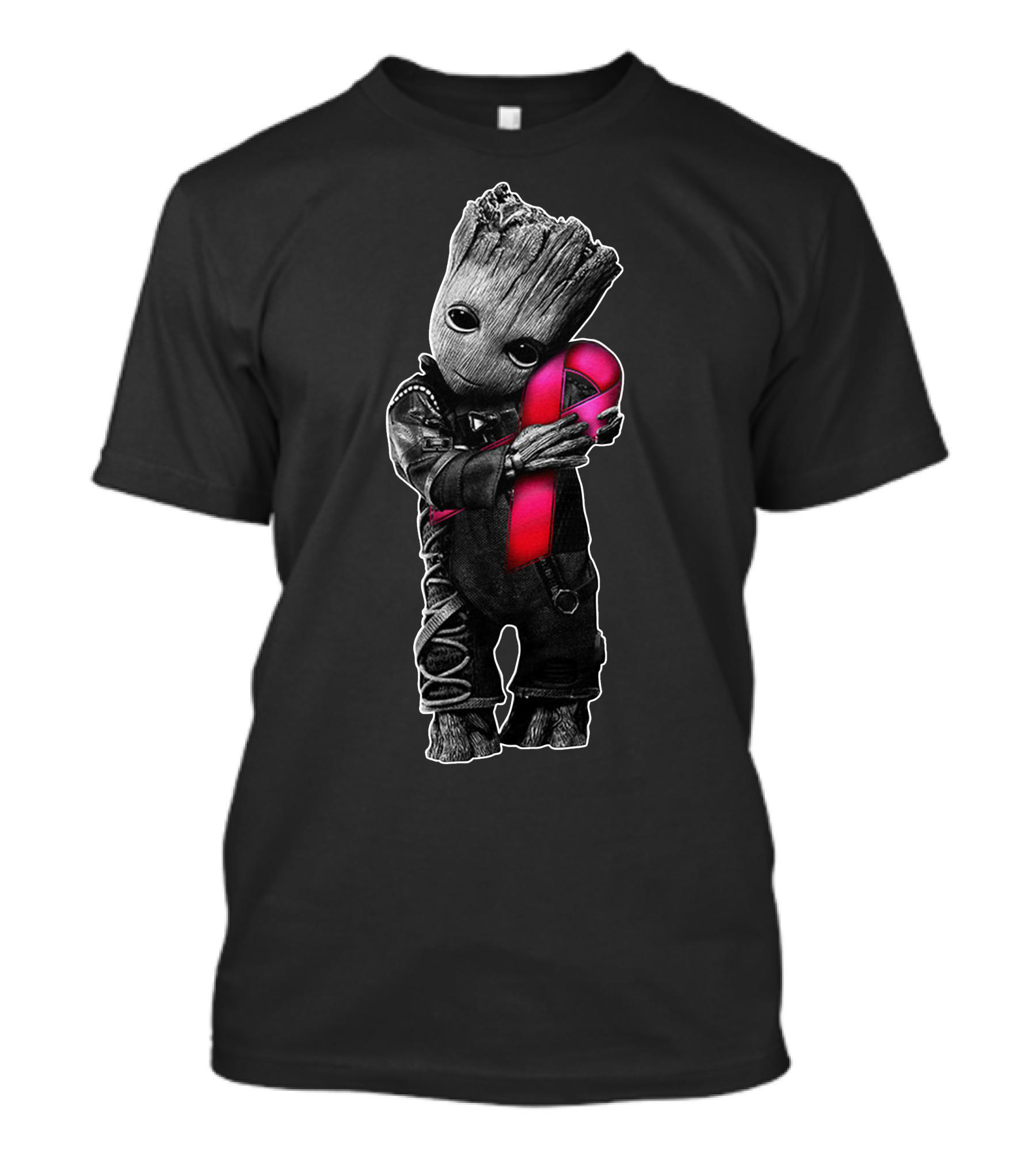 Groot Pink Ribbon T-Shirt