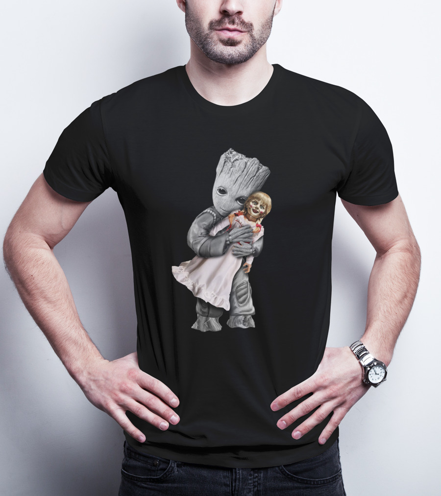 Groot Hugging Annabelle Doll T-Shirt