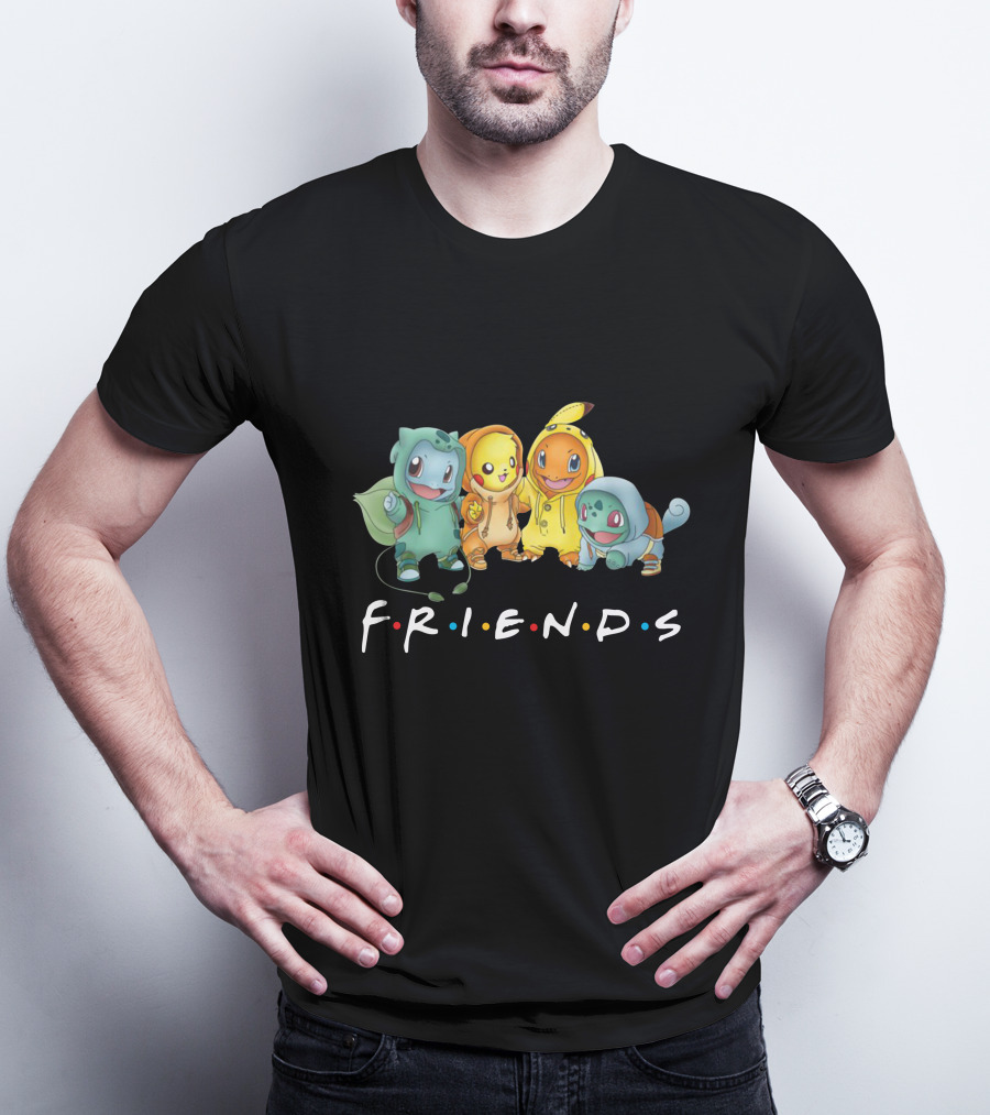 Friends Only Today Pokemon Crossover T-Shirt
