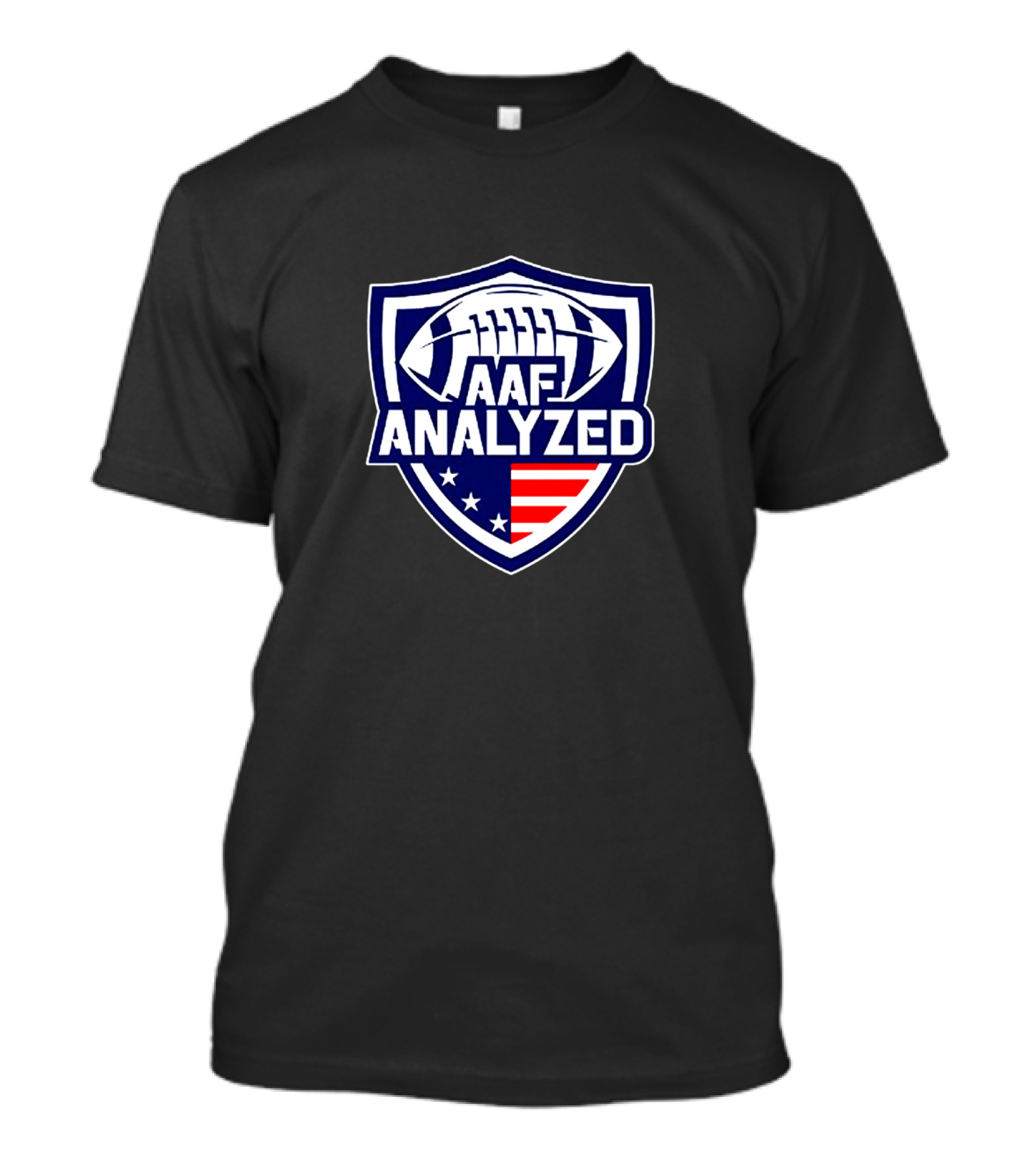 Aaf Analyzed American Football Shield Stars Stripes T-Shirt