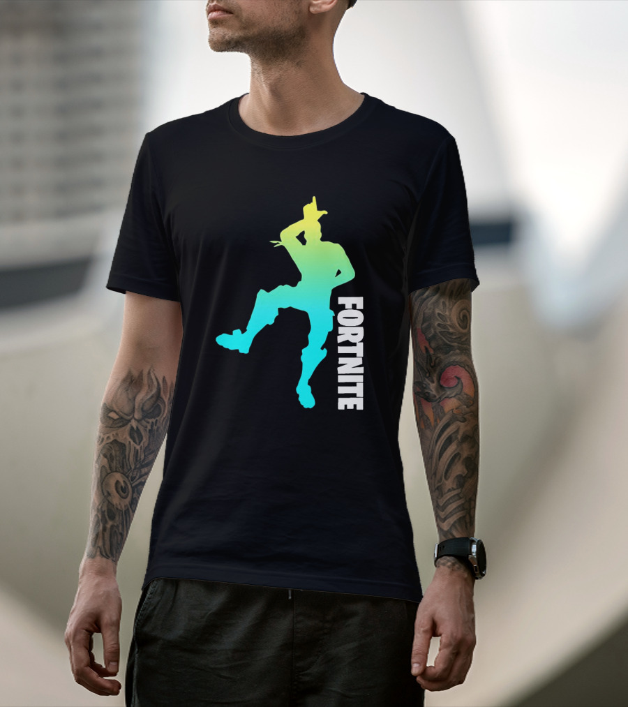 Fortnite Dance Silhouette Gradient Gaming T-Shirt