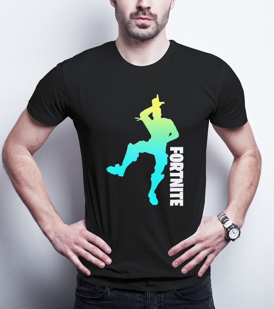 Fortnite Dance Silhouette Gradient Gaming T-Shirt