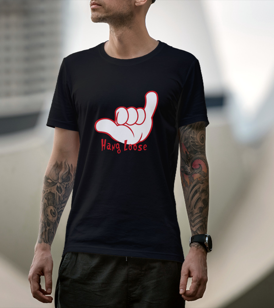 Hang Loose Shaka Hand Gesture Beach Vibes T-Shirt