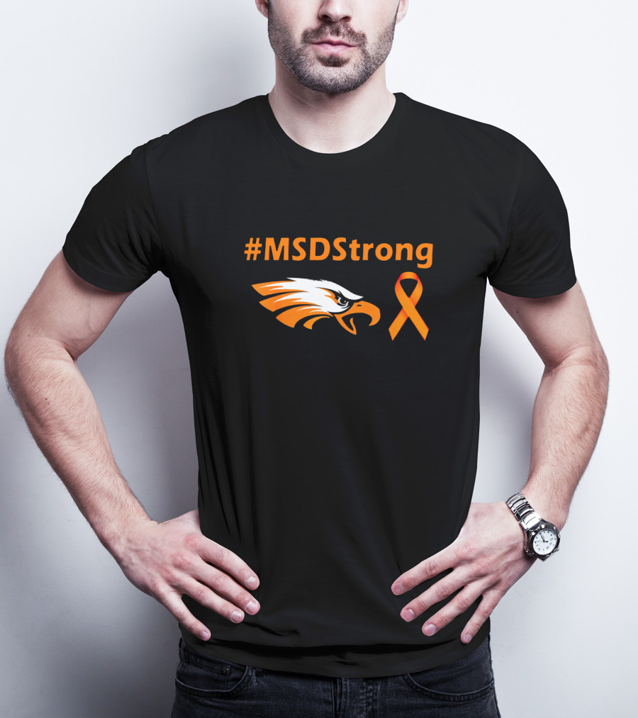 #Msdstrong Orange Ribbon Eagle T-Shirt