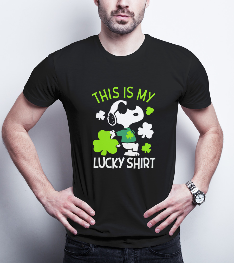 Peanuts Snoopy This Is My Lucky St Patrick T-Shirt