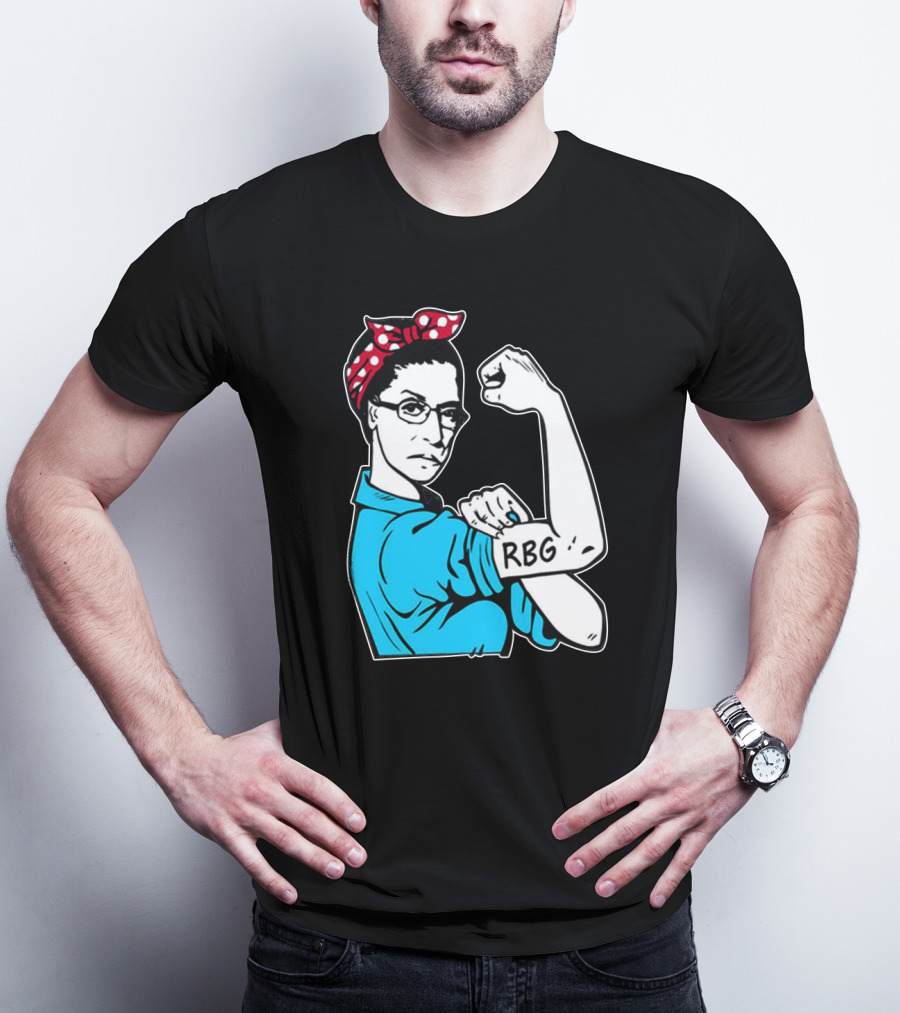RBG Unbreakable Ruth Bader Ginsburg Feminist Icon Dissent Rosie The Riveter T-Shirt
