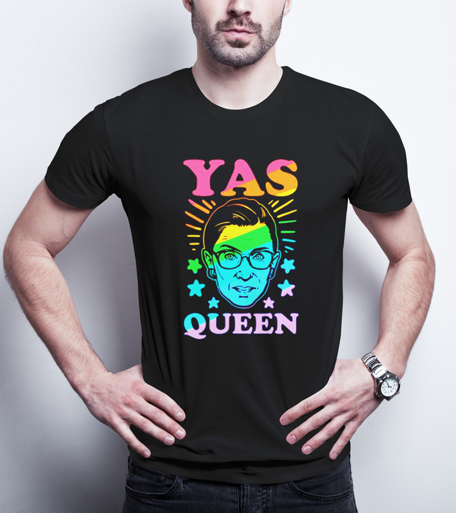 Yas Queen Rbg Rainbow Stars T-Shirt