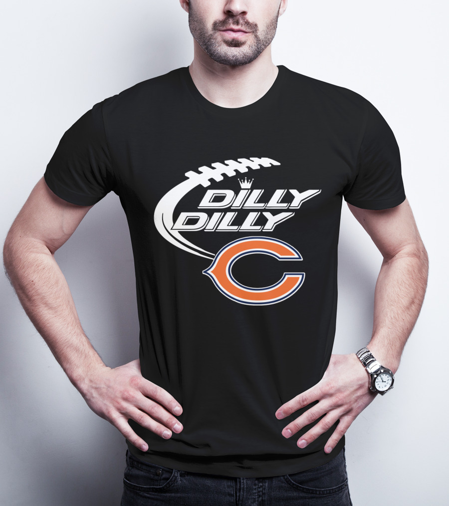 Chicago Bears Dilly Dilly Bud Light Football Fans T-Shirt