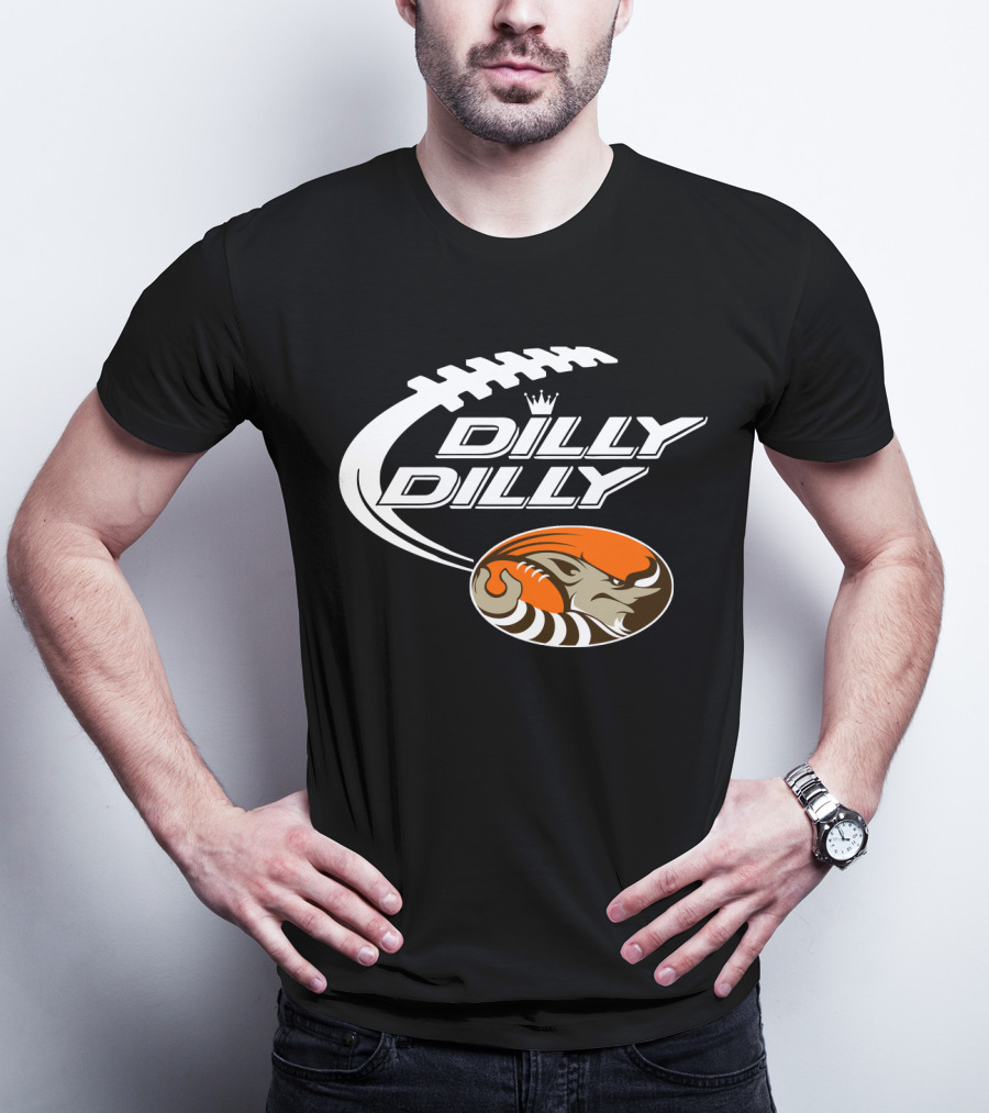 Cleveland Browns Dilly Dilly Football Helmet Bud Light T-Shirt