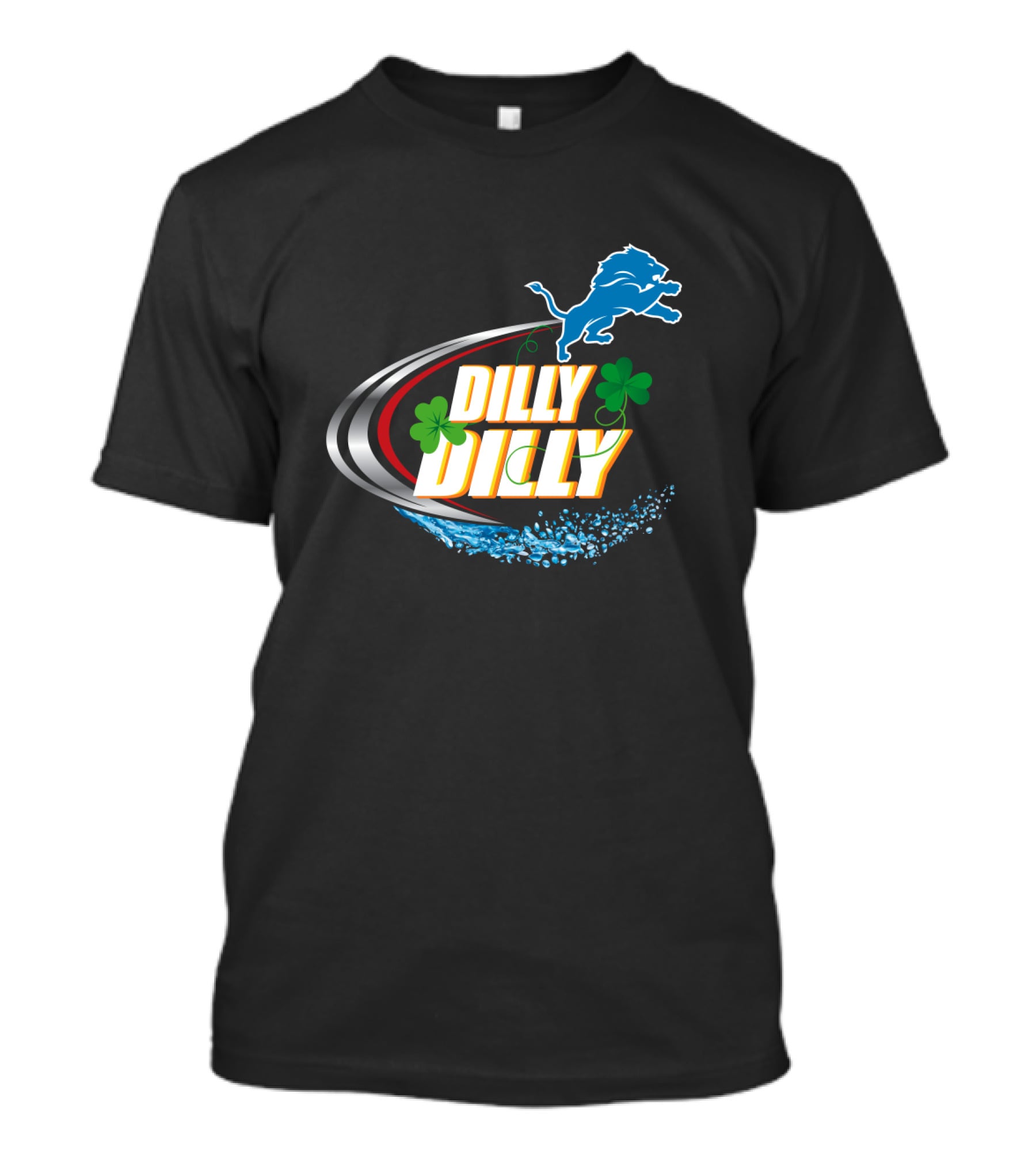 Dilly Dilly Detroit Lions Shamrock Splash T-Shirt