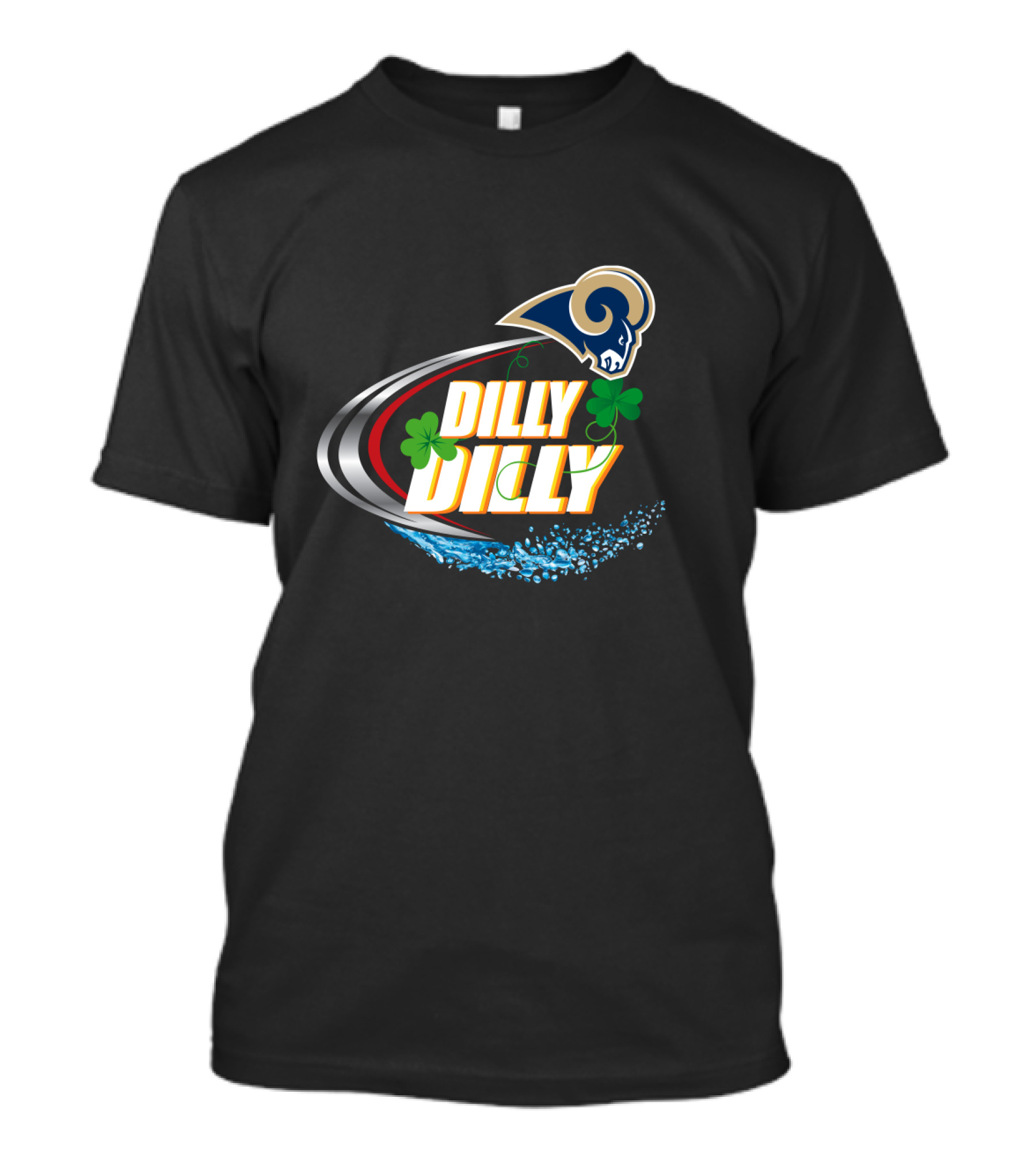 Dilly Dilly Los Angeles Rams Clover Splash T-Shirt