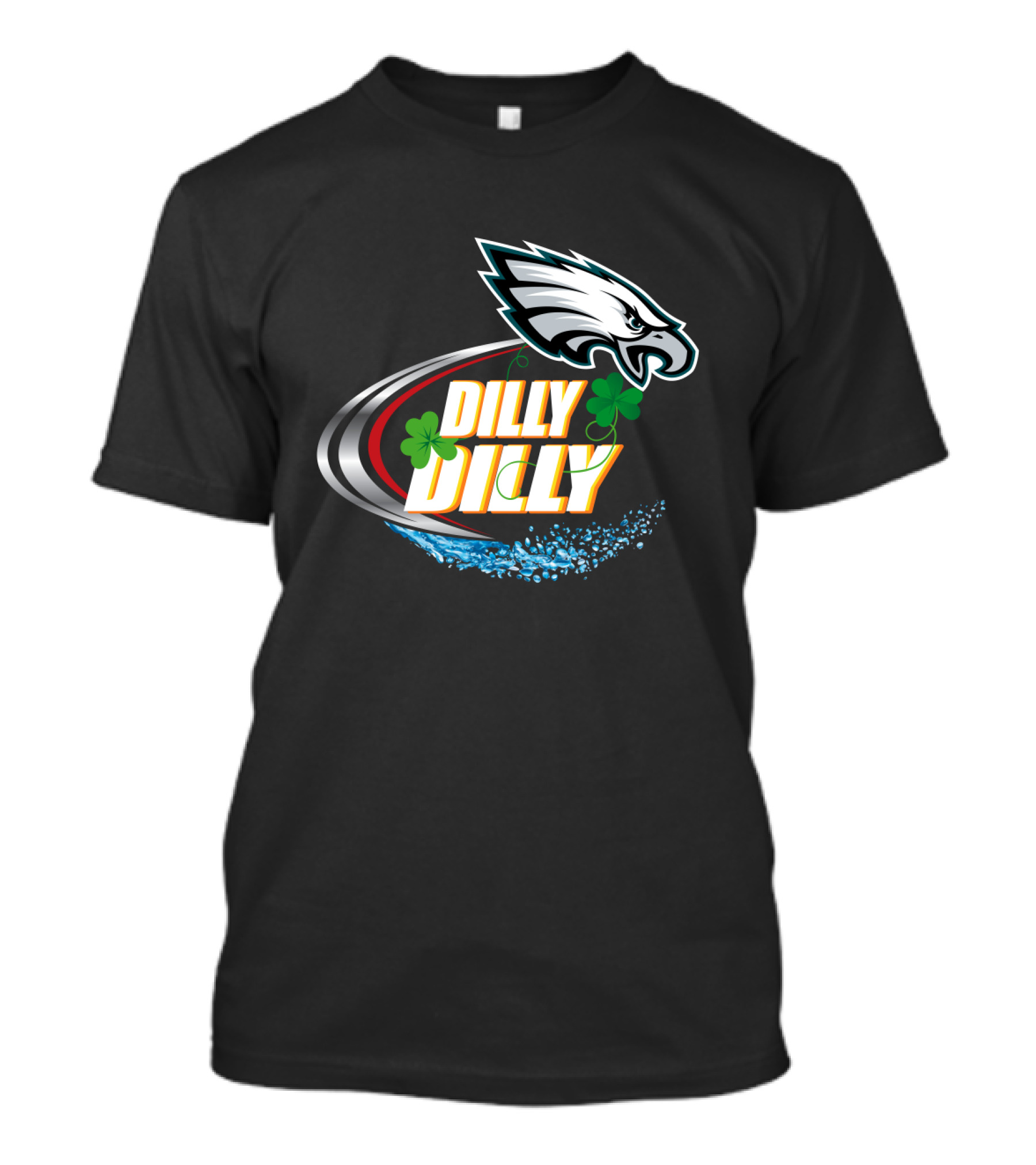 Dilly Dilly Philadelphia Eagles Shamrock Splash T-Shirt