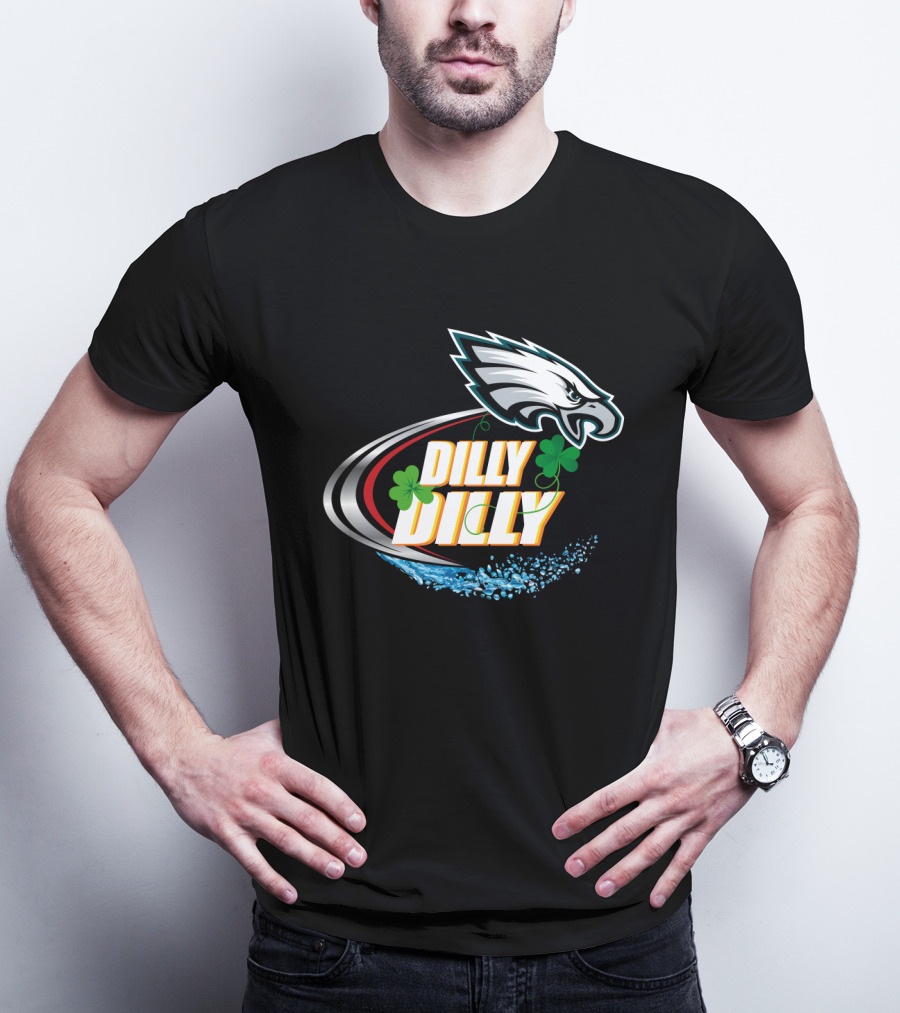 Dilly Dilly Philadelphia Eagles Shamrock Splash T-Shirt
