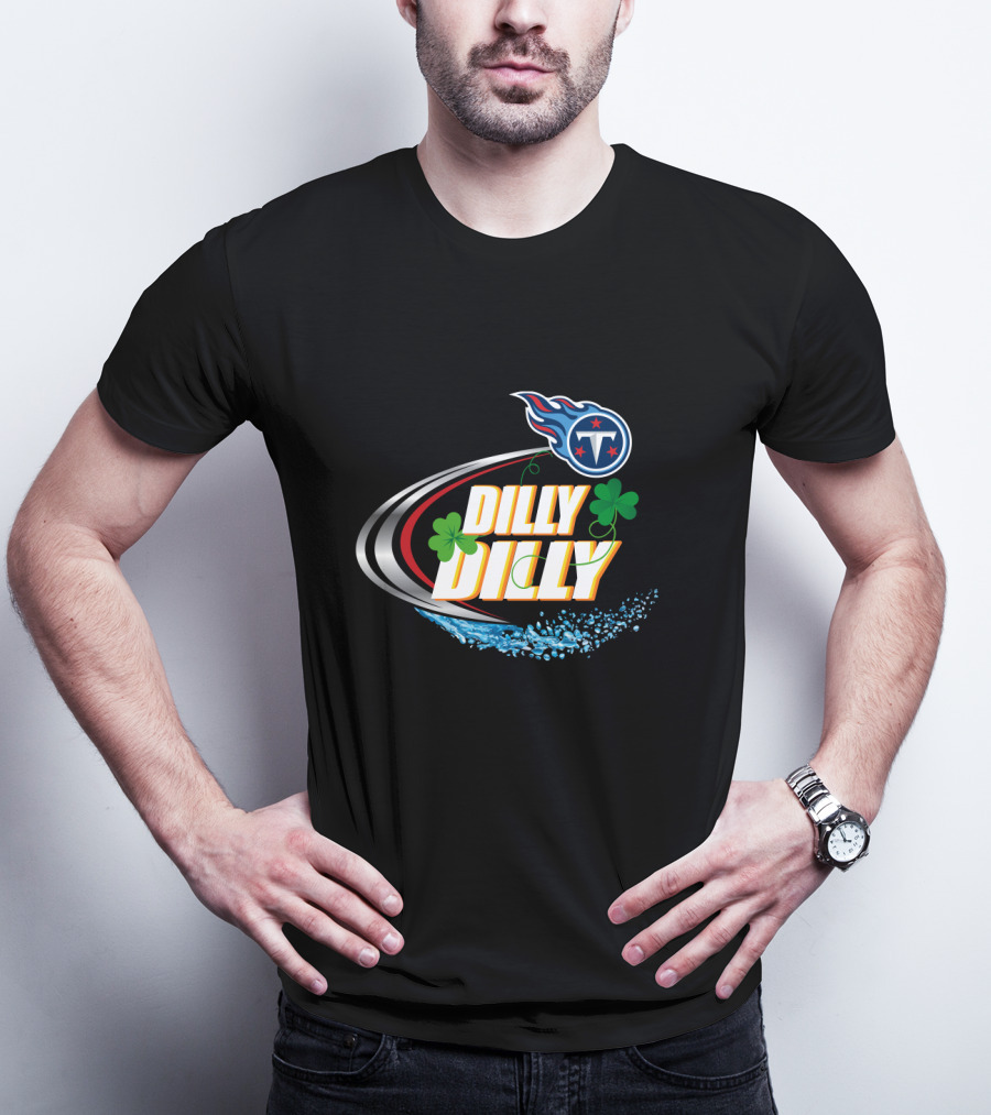 Dilly Dilly Tennessee Titans Football Clover Splash T-Shirt