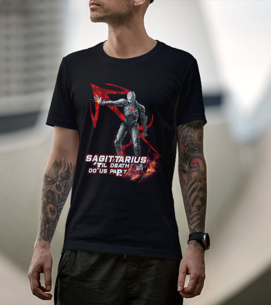 Sagittarius 'Til Death Do Us Part Iron Man Marvel Fans T-Shirt