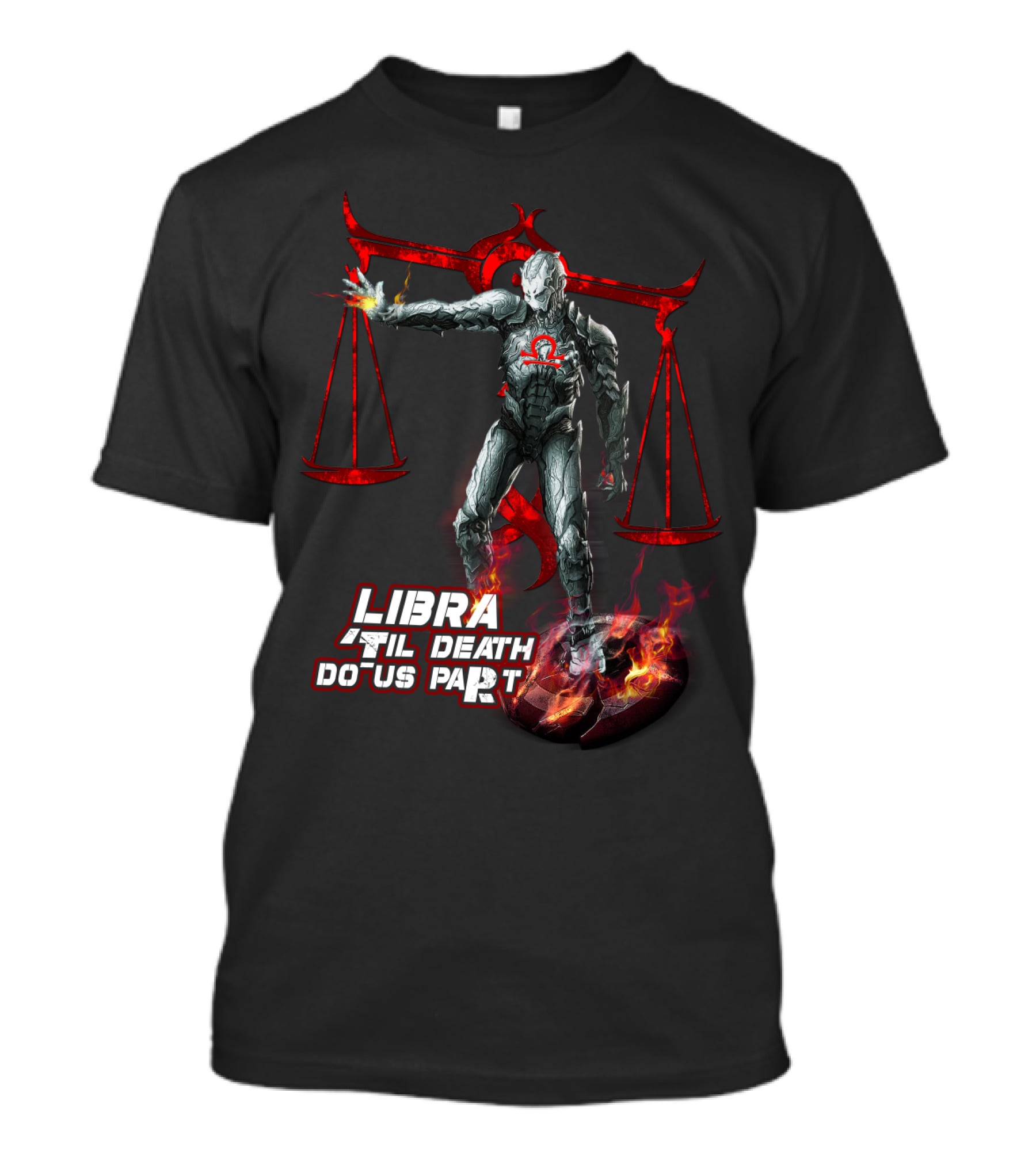 Libra Til Death Do Us Part Ironman Marvel Fans T-Shirt