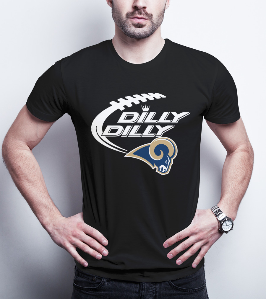 Los Angeles Rams Dilly Dilly Bud Light Football T-Shirt