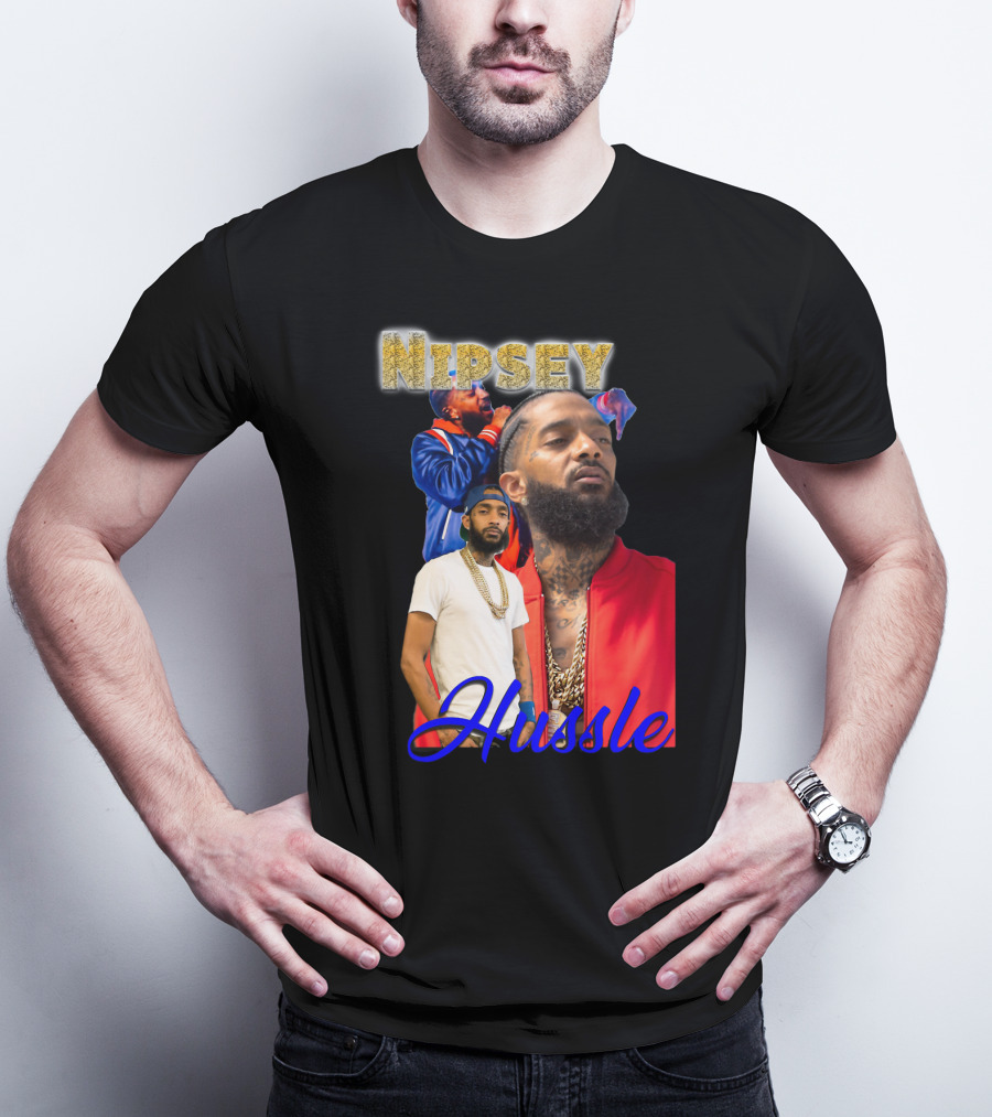 Nipsey Hussle Retro Rap Legends Iconic Collage T-Shirt