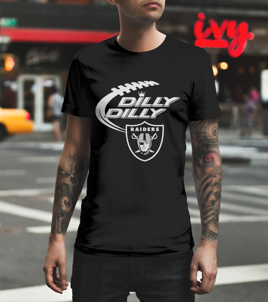 Oakland Raiders Dilly Dilly Bud Light Football Theme T-Shirt