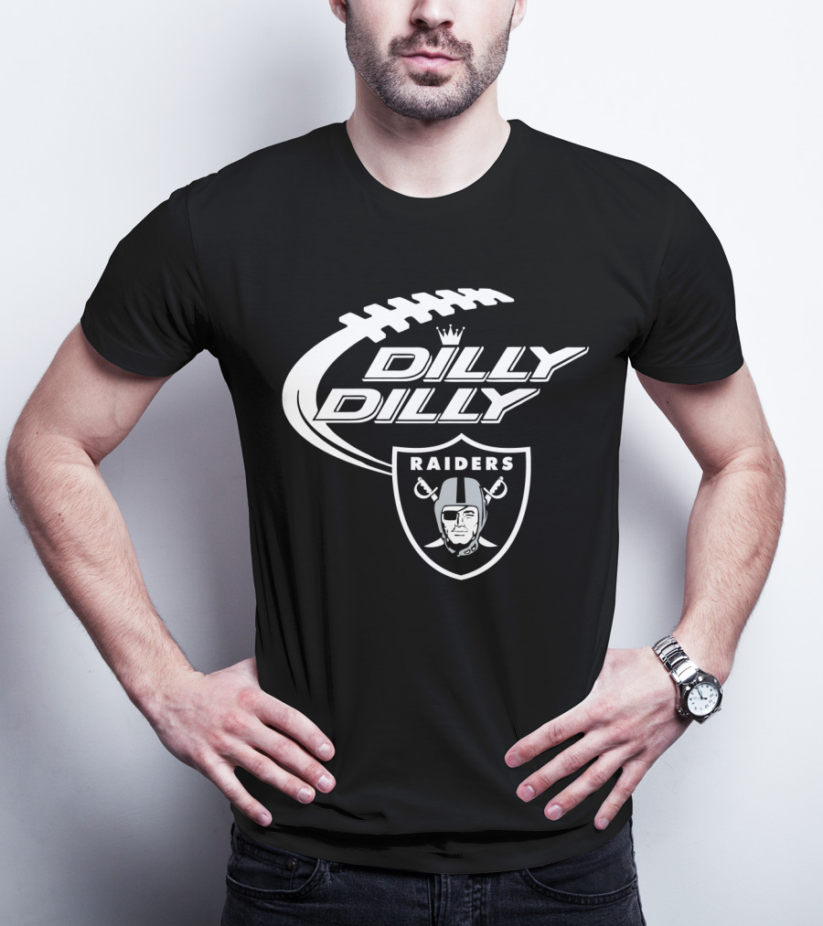 Oakland Raiders Dilly Dilly Bud Light Football Theme T-Shirt