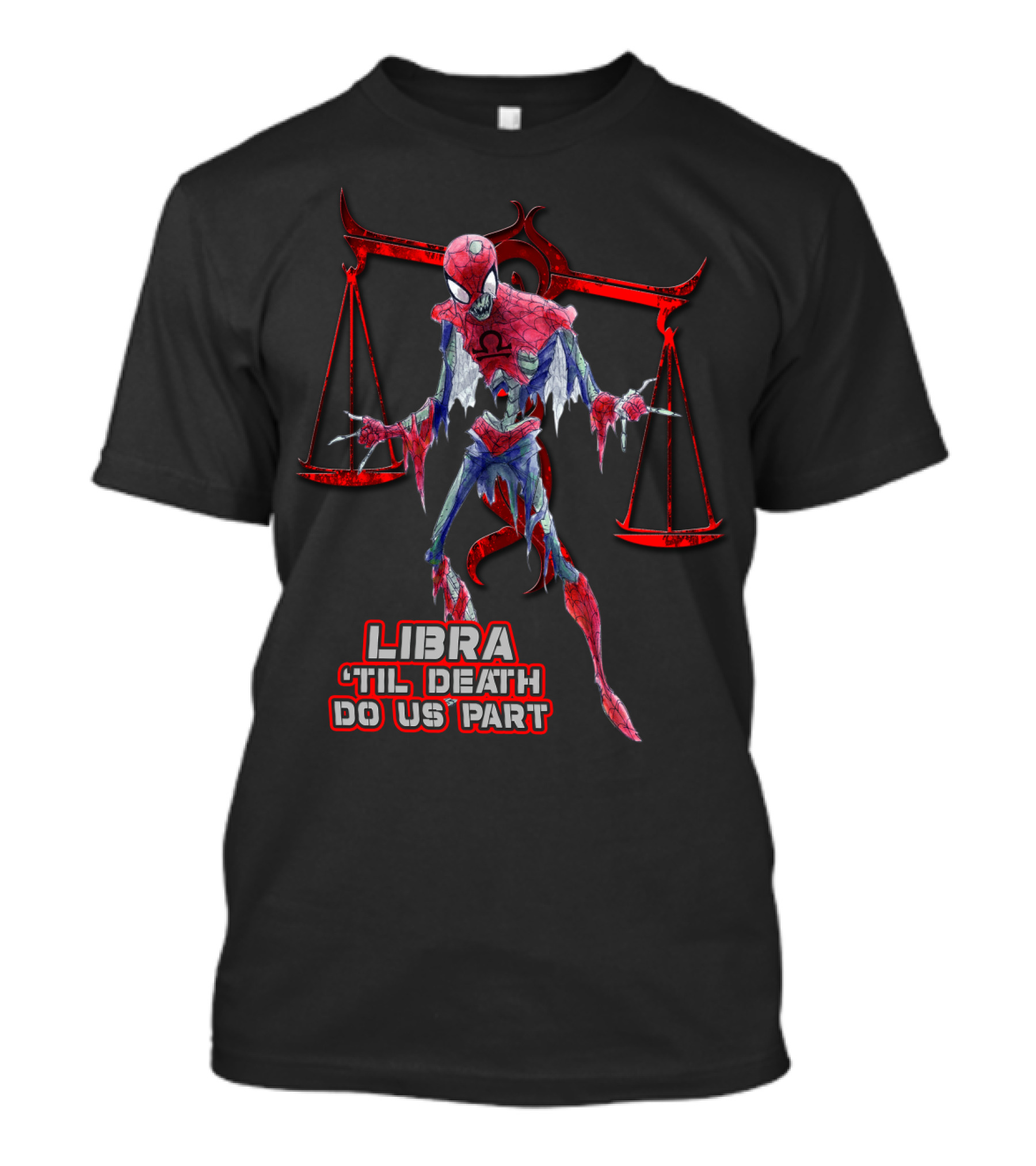 Libra 'Til Death Do Us Part Spider Man Marvel Fans T-Shirt