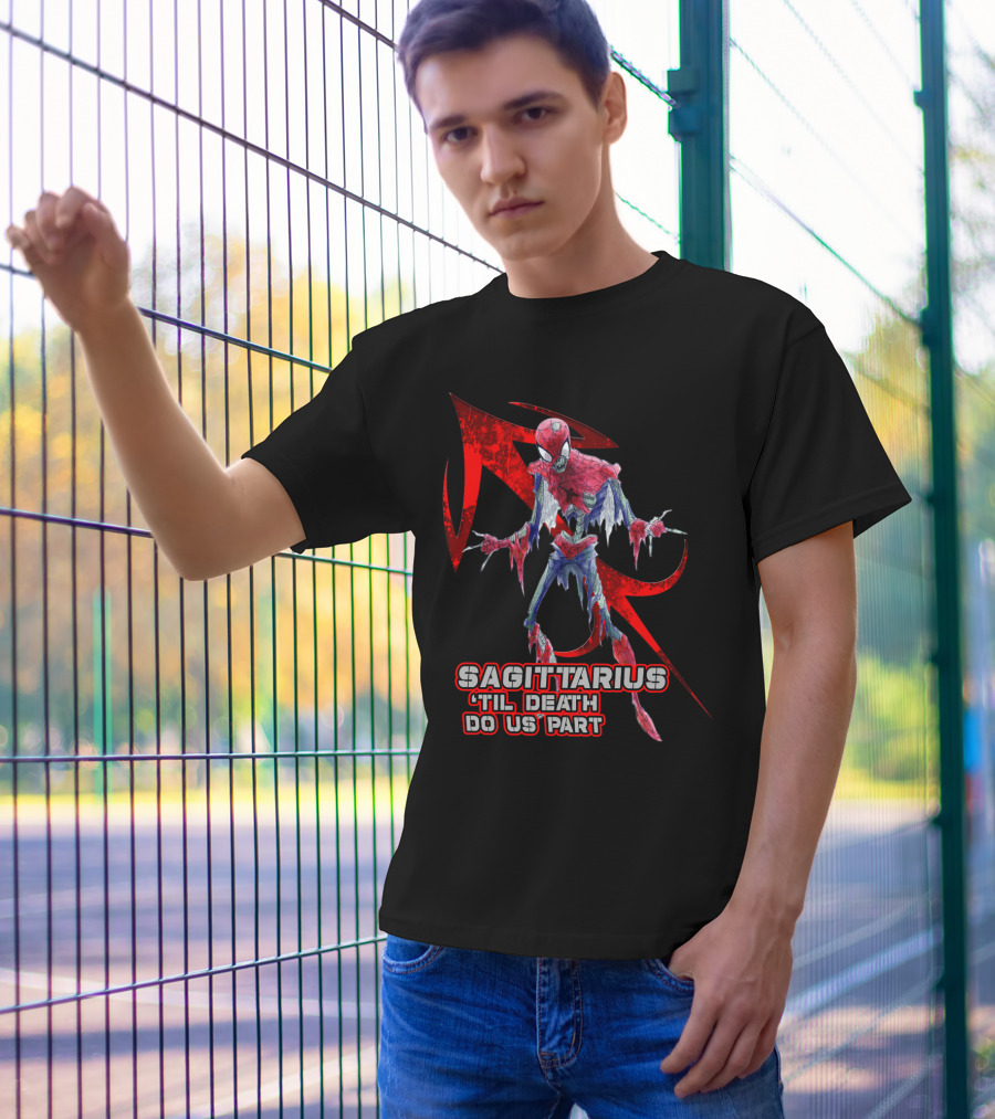 Spider Man Sagittarius 'Til Death Do Us Part For Marvel Fans T-Shirt