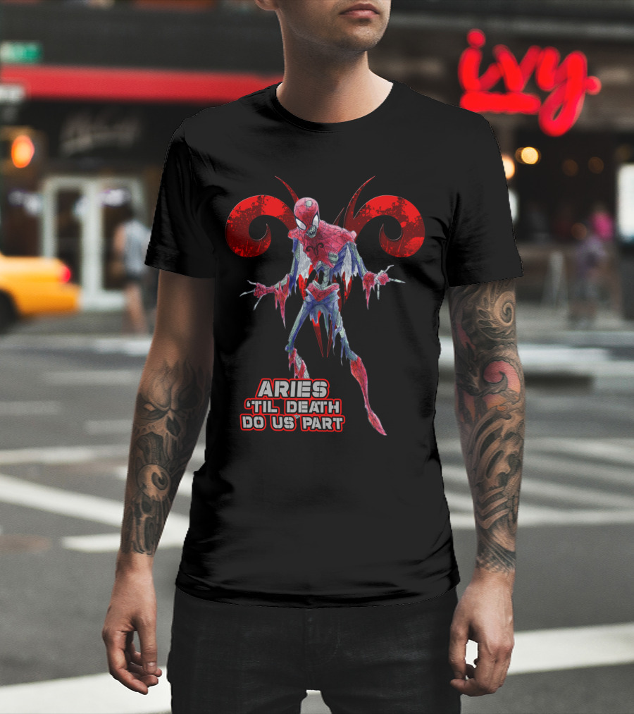 Spiders Aries 'Til Death Do Us Part Marvel Fans T-Shirt