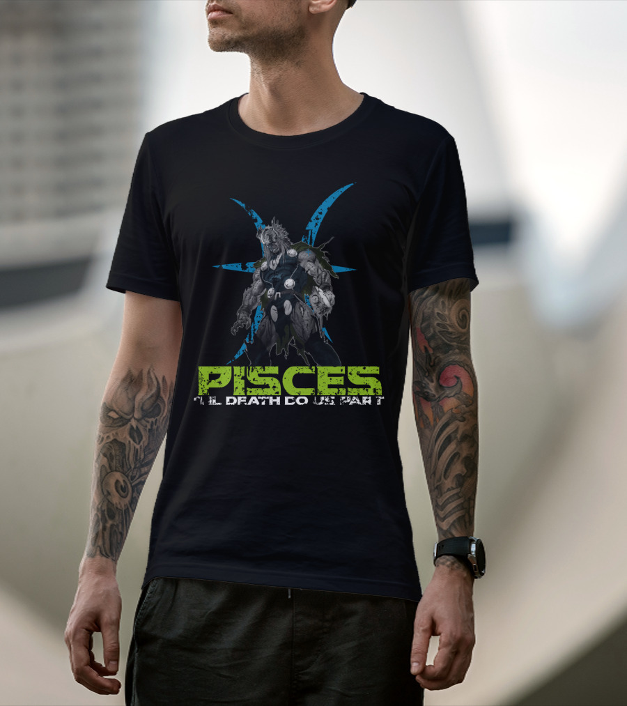 Marvel Thor Zombie Pisces Til Death Do Us Part T-Shirt