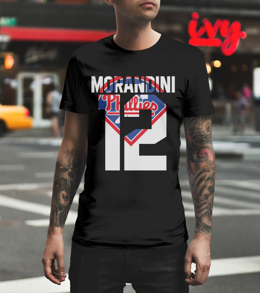 Morandini 12 Philadelphia Phillies 1993 Baseball Team Retro T-Shirt
