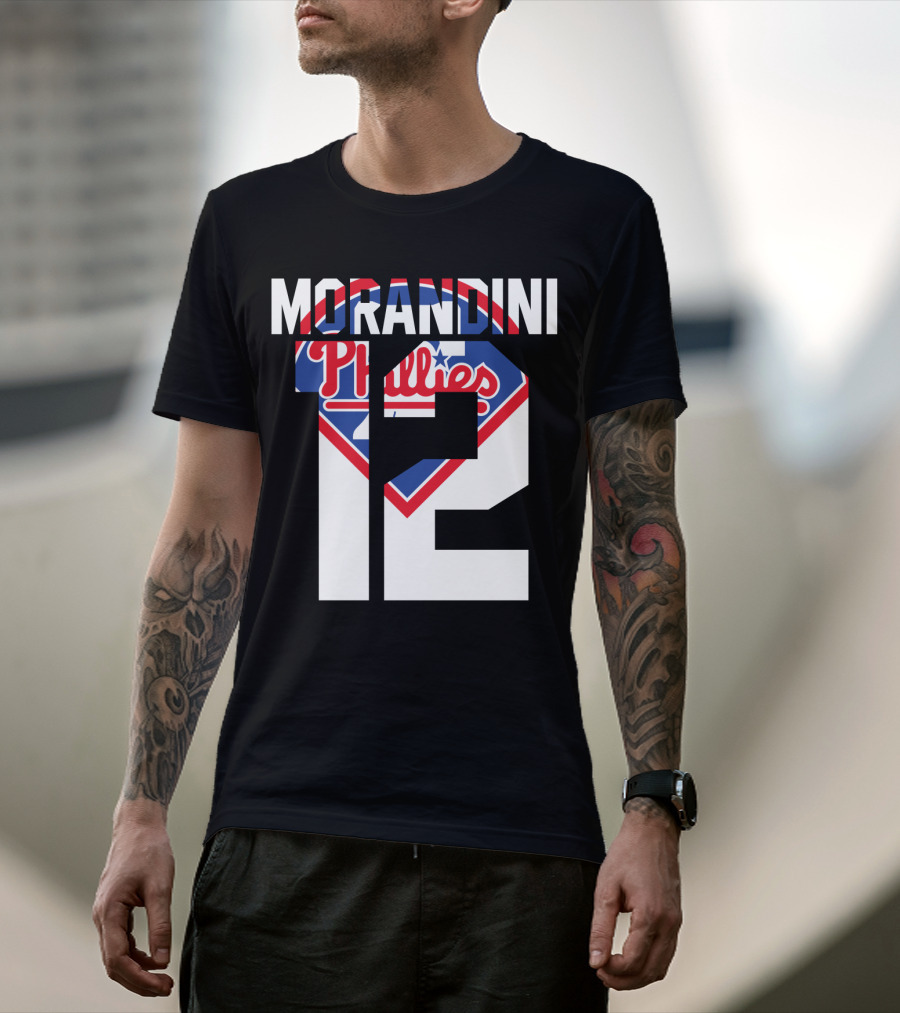 Morandini 12 Philadelphia Phillies 1993 Baseball Team Retro T-Shirt