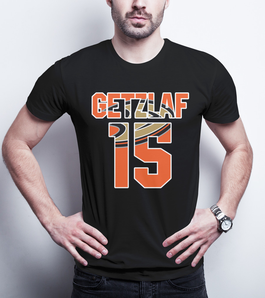 Anaheim Ducks Ryan Getzlaf Number 15 NHL T-Shirt