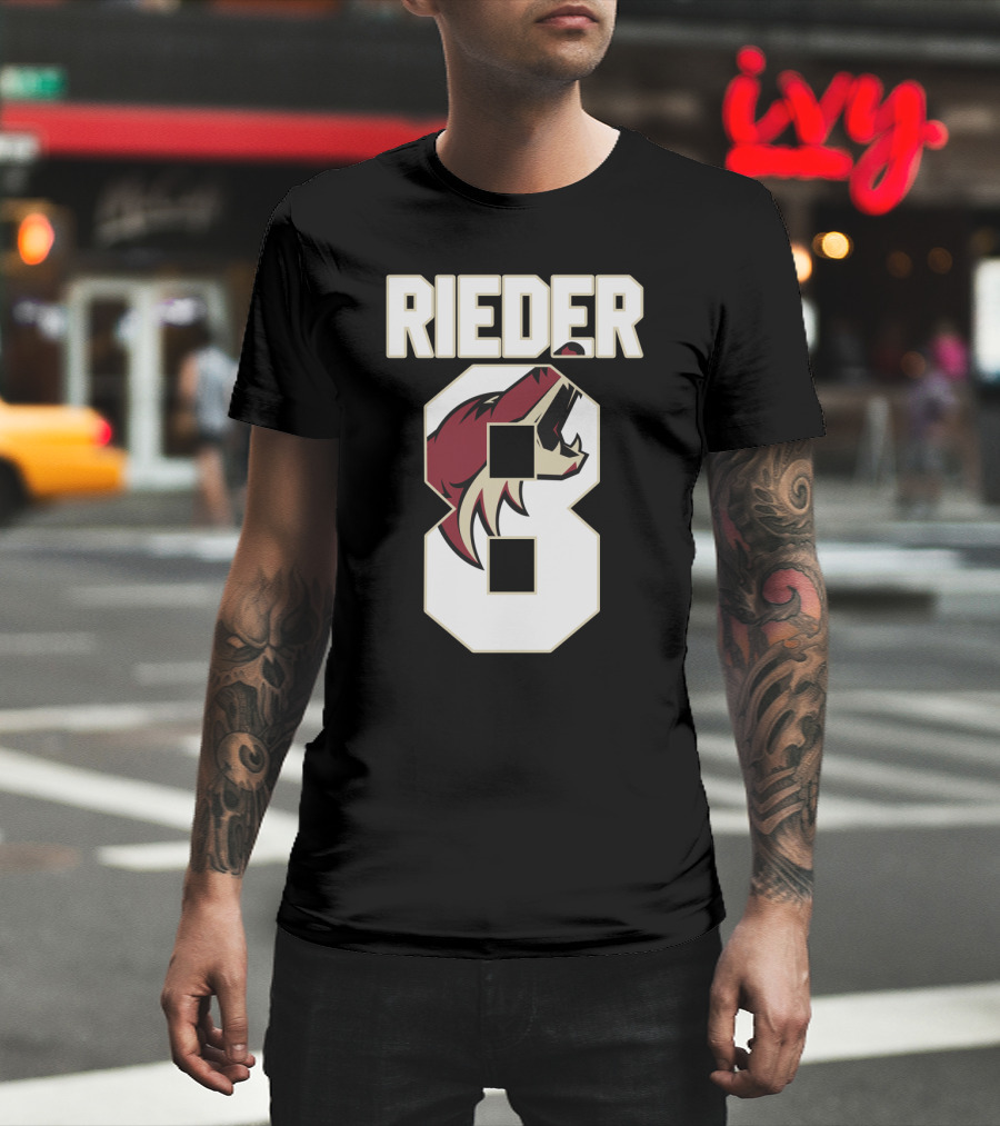 Arizona Coyotes Tobias Rieder Number 8 NHL Team T-Shirt