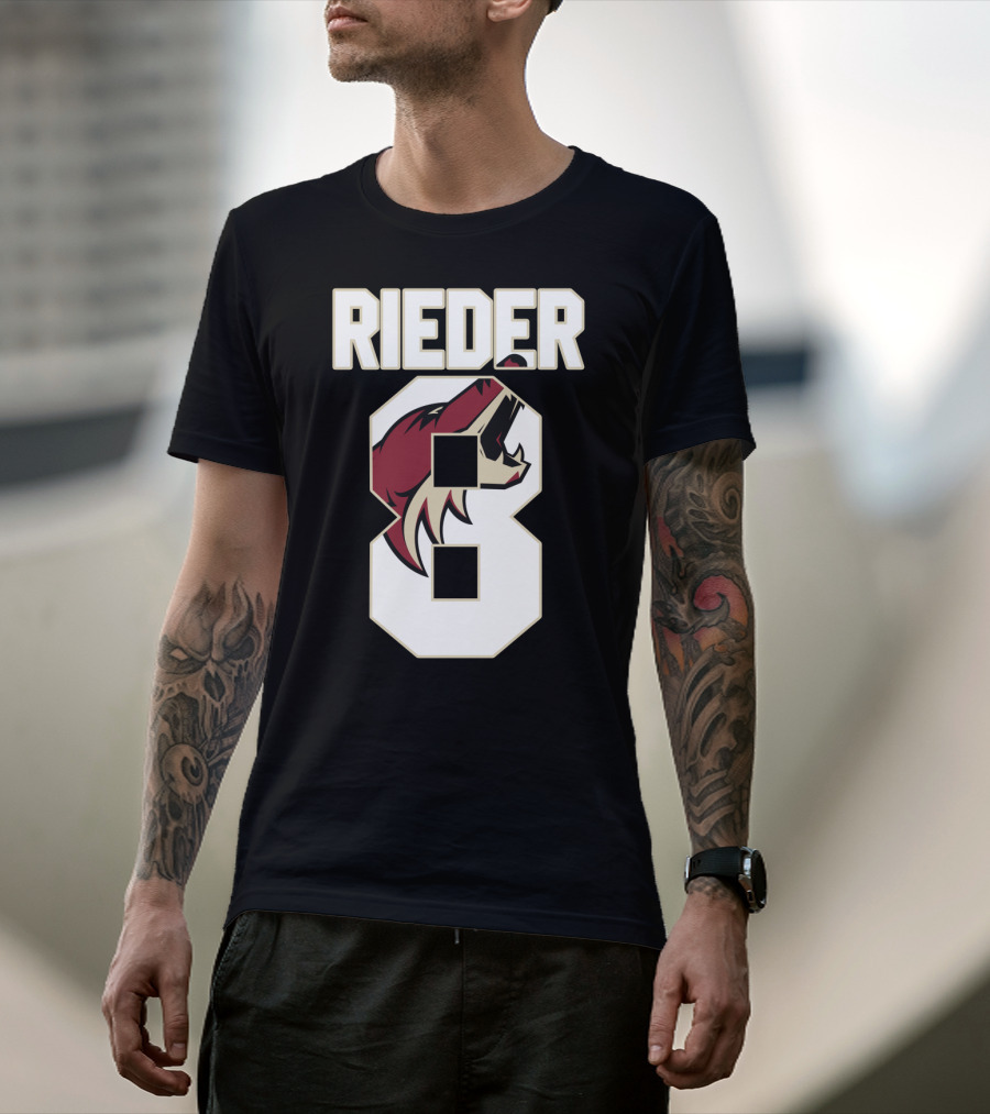 Arizona Coyotes Tobias Rieder Number 8 NHL Team T-Shirt