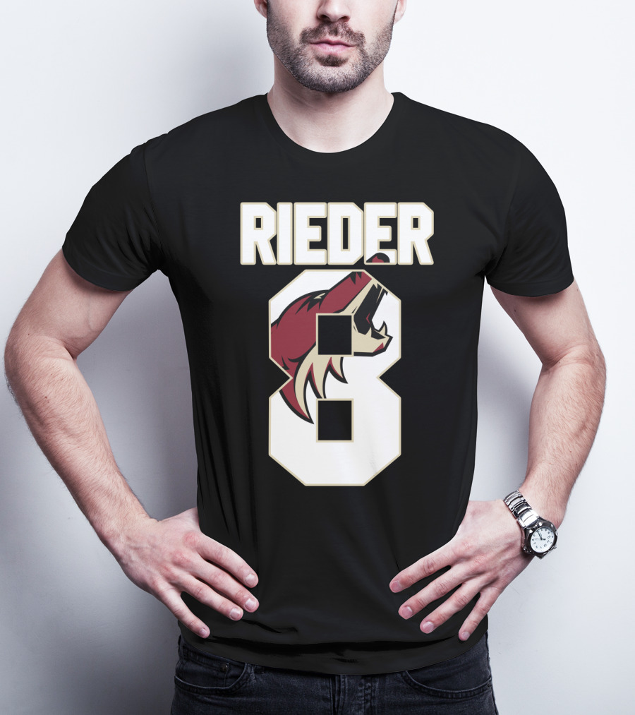 Arizona Coyotes Tobias Rieder Number 8 NHL Team T-Shirt