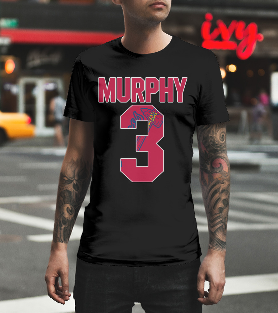 Atlanta Braves Dale Murphy Number 3 Jersey With Iconic Tomahawk T-Shirt