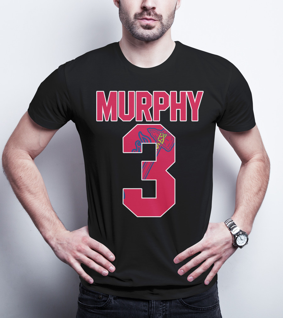 Atlanta Braves Dale Murphy Number 3 Jersey With Iconic Tomahawk T-Shirt