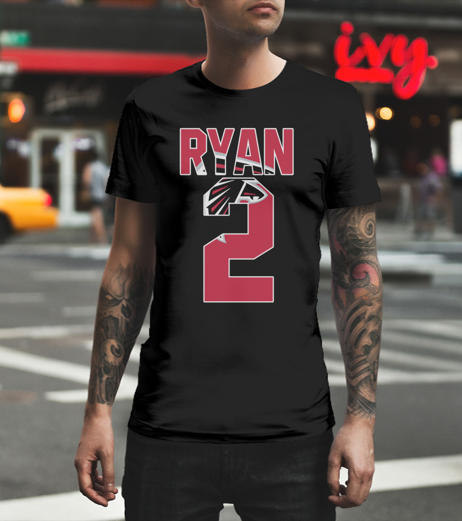 Atlanta Falcons Matt Ryan Number 2 Jersey Fan T-Shirt