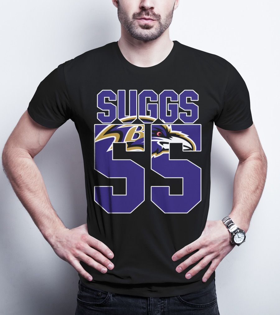 Baltimore Ravens Suggs 55 Jersey T-Shirt