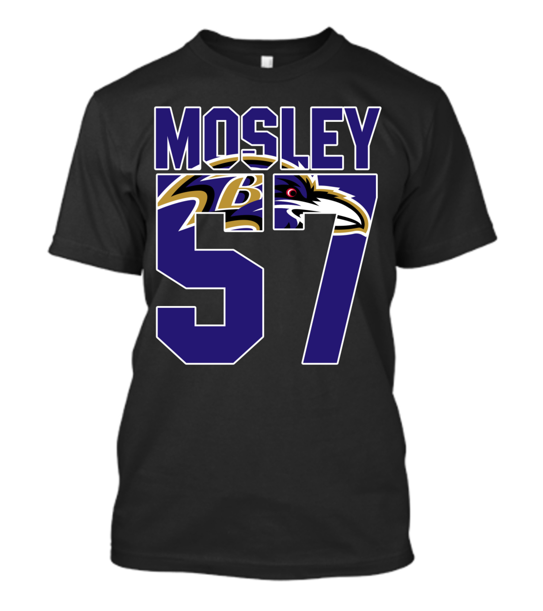 Mosley 57 Baltimore Ravens Player Jersey T-Shirt