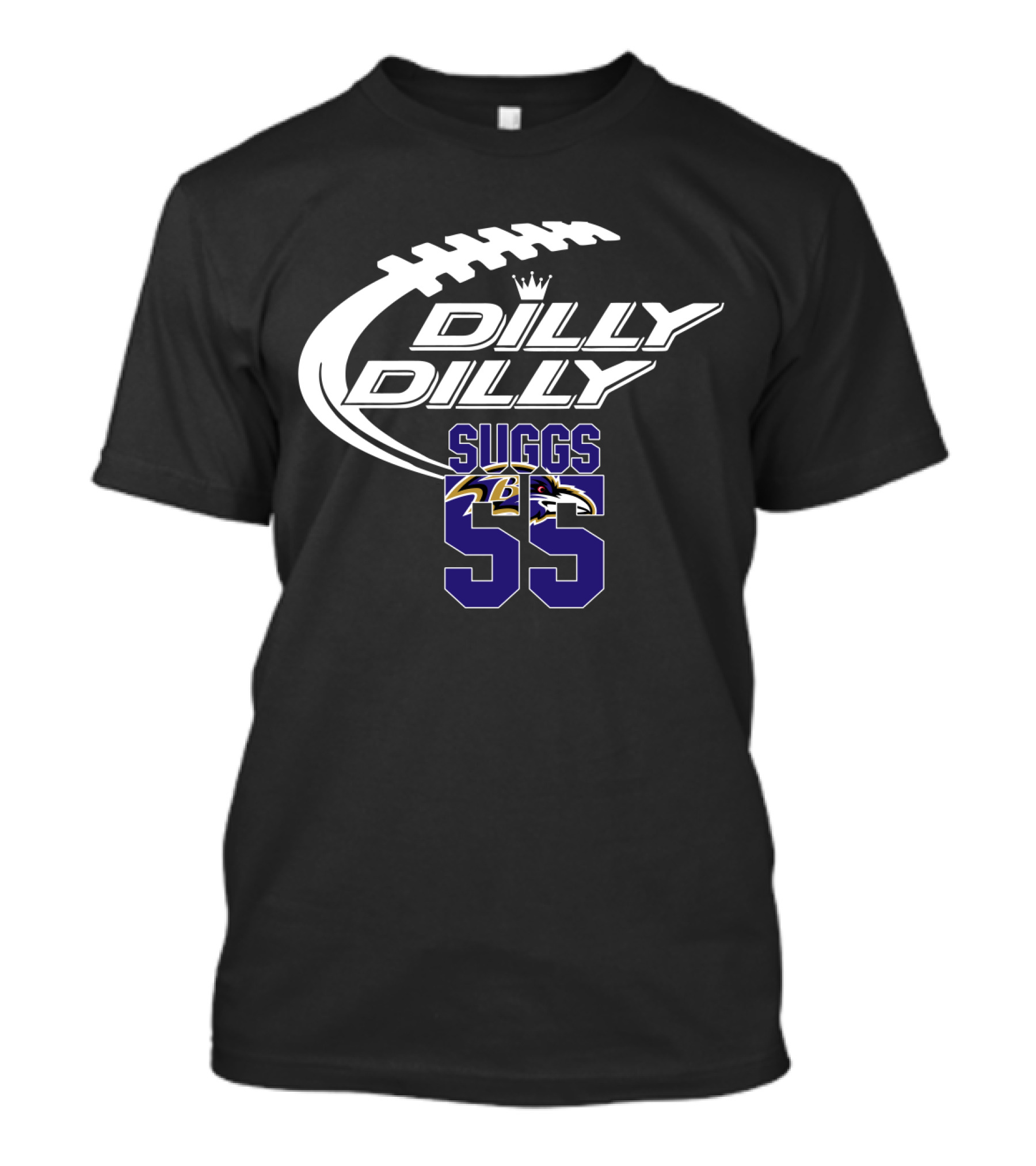 Baltimore Ravens Suggs Dilly Dilly 55 Game Jersey T-Shirt