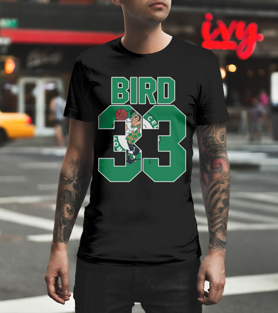 Boston Celtics Bird 33 Retro T-Shirt