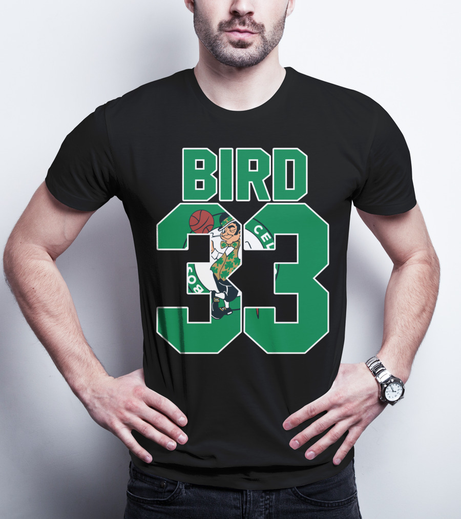 Boston Celtics Bird 33 Retro T-Shirt